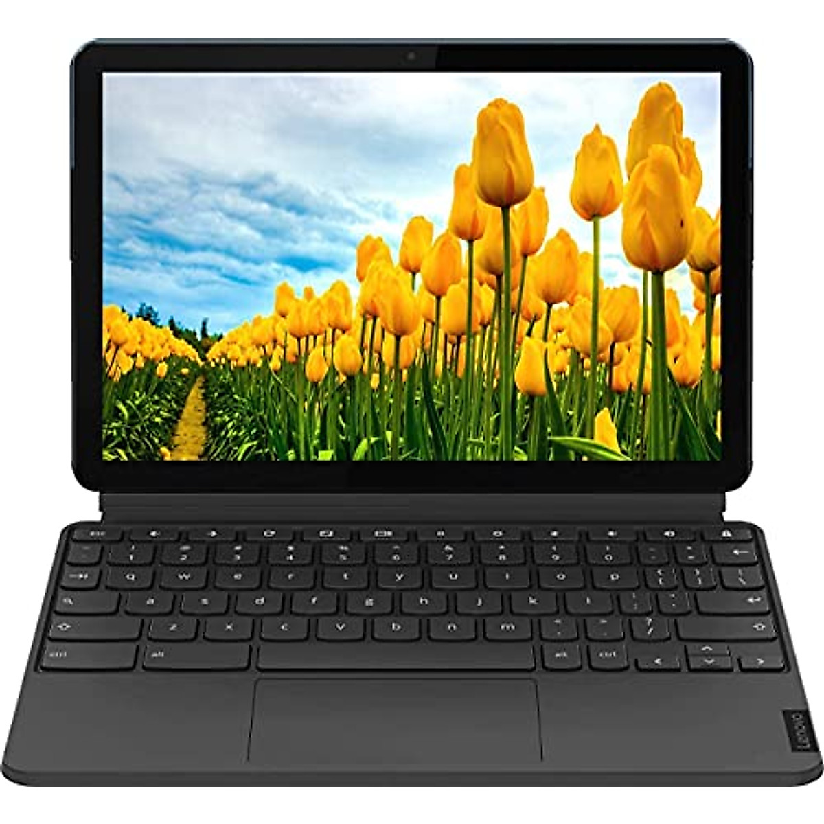 Newest Lenovo Chromebook Duet 10.1" Tablet Laptop for Business and Student, 8-core MediaTek Helio P60T, 4GB RAM 128GB Storage, Keyboard, ARM G72 MP3 Chrome OS w/GM 7 in 1 Accessories