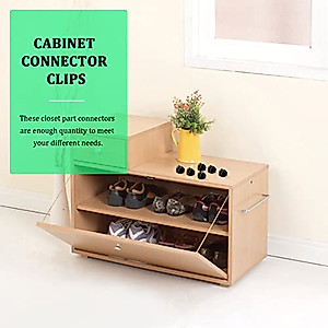 balacoo Wire Connectors Mesh Fence 12pcs Plastic Connector Wire Cube Connectors Modular Organizer connectors Closet Storage connectors Wire Grid Cube Cabinet Shelf Storage Racks Shelves