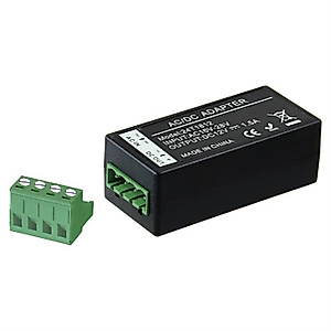 InstallerCCTV AC 24V to DC 12V 1.5A Power Converter, Universal Powerful Transformer for Surveillance CCTV Security Camera