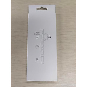 Microsoft Surface Pro 8 USB C Hub Adapter with 4K HDMI, USB-C Thunderbolt 4 (Display+PD Charging+Data), USB 3.0, USB 2.0, TF Card Slot, Docking Station Dual Monitor(HDMI+USB C) for Surface Pro 8