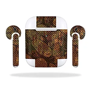 MightySkins Carbon Fiber Skin for Apple AirPods 2 (2019) - River Stones | Protective, Durable Textured Carbon Fiber Finish | Easy to Apply, Remove, and Change Styles | Made in The USA