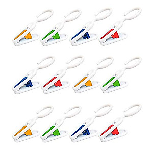 12 Pack Portable Laundry Hook Boot Hanger Clips Hanging Clothes Pins Travel Home