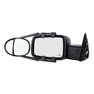 K-Source Inc. 3990 Universal Dual Lens Towing Mirrors With Ratchet Mount System 5In X 7In Mirror Head Sold As A Pair