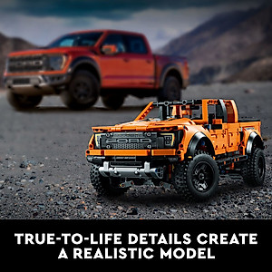 LEGO Technic Ford F-150 Raptor 42126 Model Building Kit; Enjoy an Immersive Build Recreating The Features and Functions of The Powerful Ford F-150 Raptor Pickup Truck (1,379 Pieces)