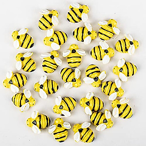 Gyufise 25Pcs Bumble Bee Cupcake Toppers Oh Babee Cupcake Picks Oh Baby Cake Decoration for Bee Theme Baby Shower Kids Birthday Party Decorations Supplies