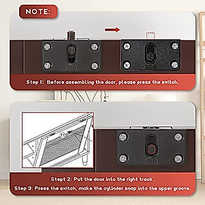 Anbuy Shoe Storage Bench for Entryway with Rattan Door, Rattan Shoe Rack Bench entryway Bench, Shoe Cabinet with Soft Cushion, Holds 300 lb, 31.5 x 13.78 x 19.1 inches (Red Brown)