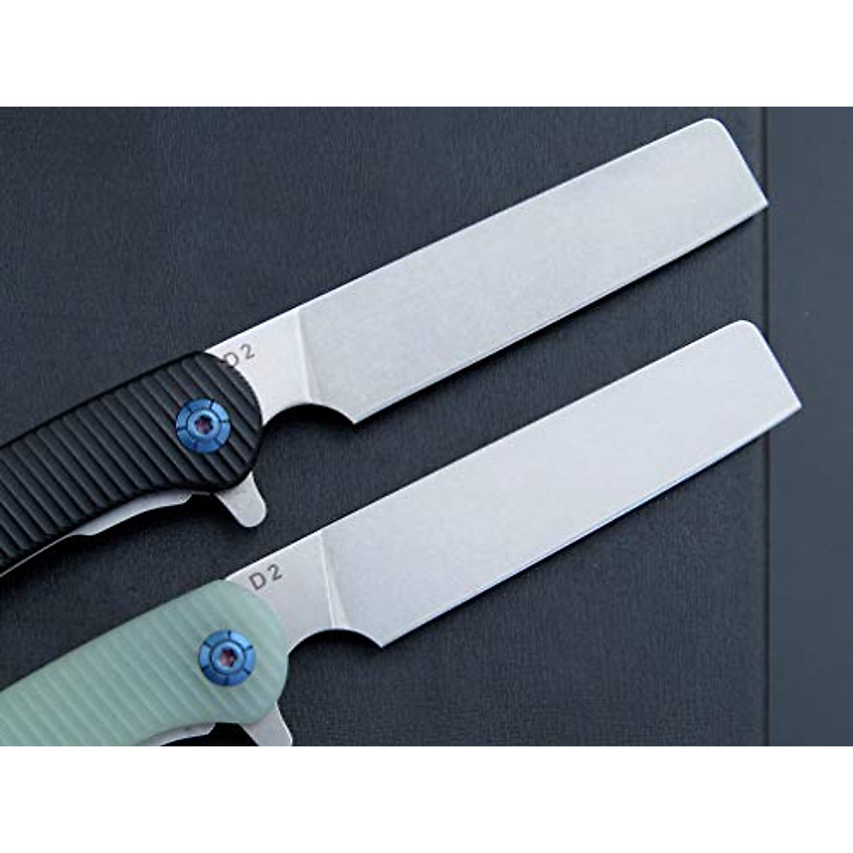 Eafengrow EF939 Folding Pocket Knife D2 Steel Blade G10 Handle EDC Tool Knife for Camping Survival and Outdoor (Jade)