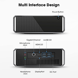 CHUWI CoreBox Mini PC, Windows 10 Mini Desktop Computers with Intel i5-5257U Processor(up to 4.1GHz),8GB RAM 256GB SSD, Dual WiFi/Gigabit Ethernet,Support Dual 4K Screen Display