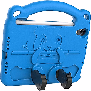 SaharaCase for iPad Mini (6th Generation 2021) Protection Kit Bundle - Teddy Bear KidProof Case with Tempered Glass Screen - Blue