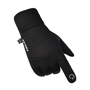 Angjiny Winter Gloves Men Women Touch Screen Glove Cold Weather Warm Gloves Freezer Work Gloves Suit for Running Driving Bike Cycling Working Hiking
