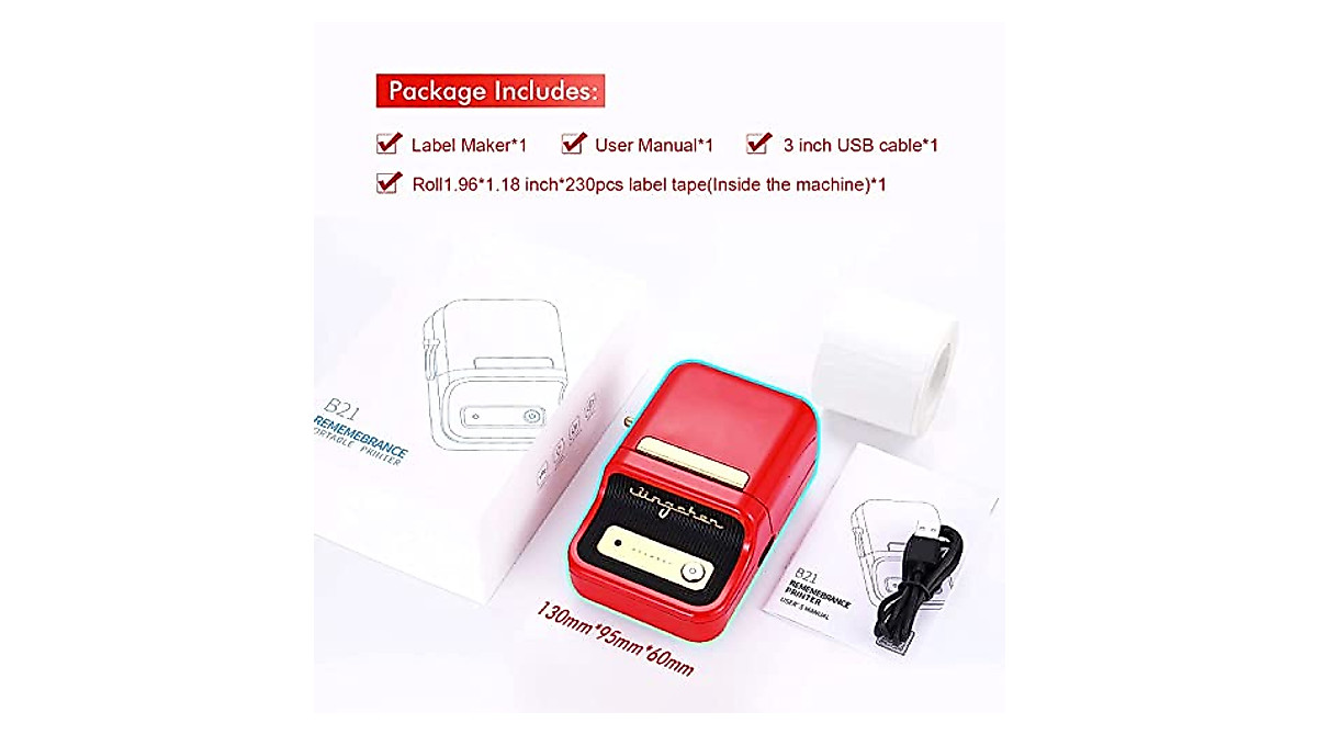 Smart Label Maker B21: Print Labels for Home, Office, Business