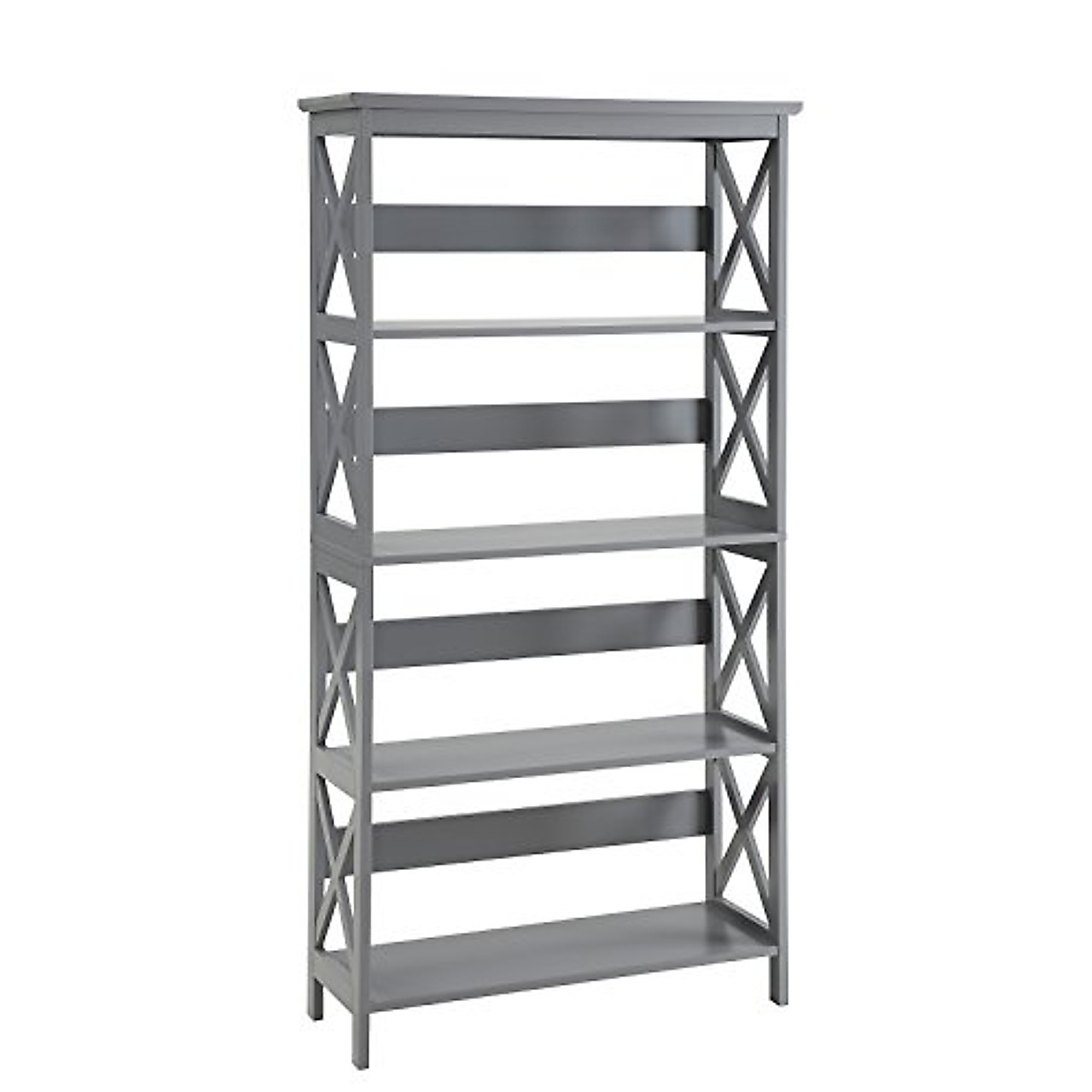 Convenience Concepts Oxford 5 Tier Bookcase, Gray