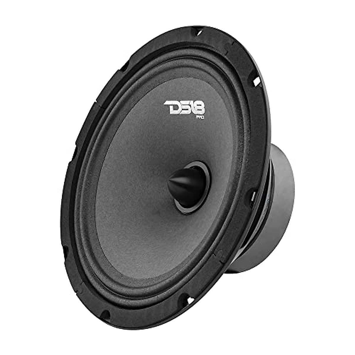 DS18 PRO-B8.4 Loudspeaker 8" Mid-Range Car Audio Speaker with Bullet 4-Ohms 140 Watts - Premium Quality Audio Speakers for Car or Truck Stereo Sound System (1 Speaker)