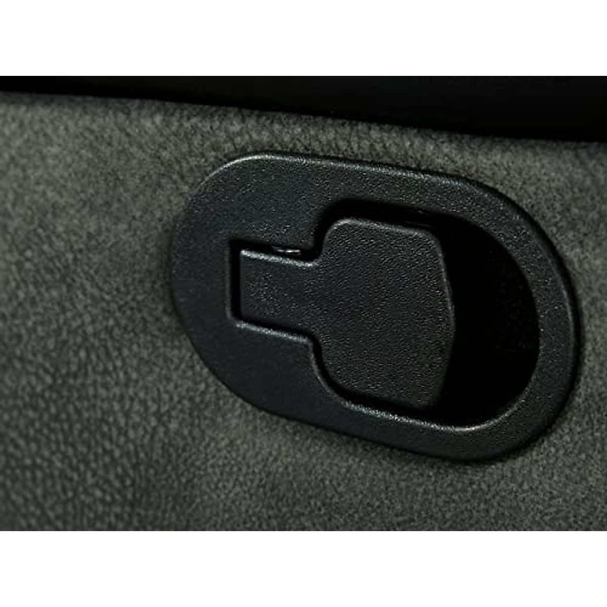 Signature Design by Ashley Woodsway Modern Faux Leather Tufted Reclining Sofa, Gray & Black