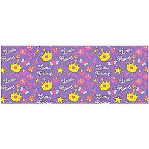 Veundei Gift Wrapping Paper Little Princess Wrapping Paper Roll Packing Paper Gift Wrap for Birthdays, Weddings, Party, Holiday, Baby Shower, 58 x22.8 Inch (9.18.sq.ft)