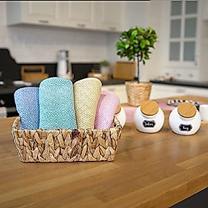 Bergama Turkish Cotton Hand Towels for Bathroom, Set of 2 |0 Cotton, 18x36 Inches, Farmhouse Decorative Boho Gift for Face, Hand, Hair, Bath Decor, Tea, Gym, Yoga, Dish & Kitchen (Aqua Blue)