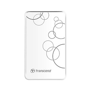 Transcend 1TB StoreJet A3 USB 3.0 Hard Drive (TS1TSJ25A3W) White