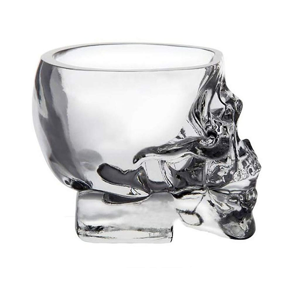 Ochine 3D Skull Shot Glasses Crystal Skeleton Cup Halloween Drinkware, 4 Glasses, 2.5 oz