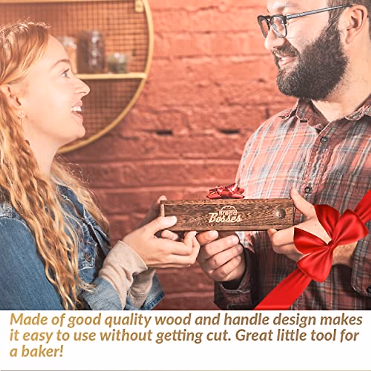 Bread Bosses Bread Bakers Lame Slashing Tool -Dough Making Slasher Tools Baking Sourdough Bread Starter Jar Scoring Knife Razor Cutter Slashing Tool Accessories for Cutting Supplies -Great As A Gift