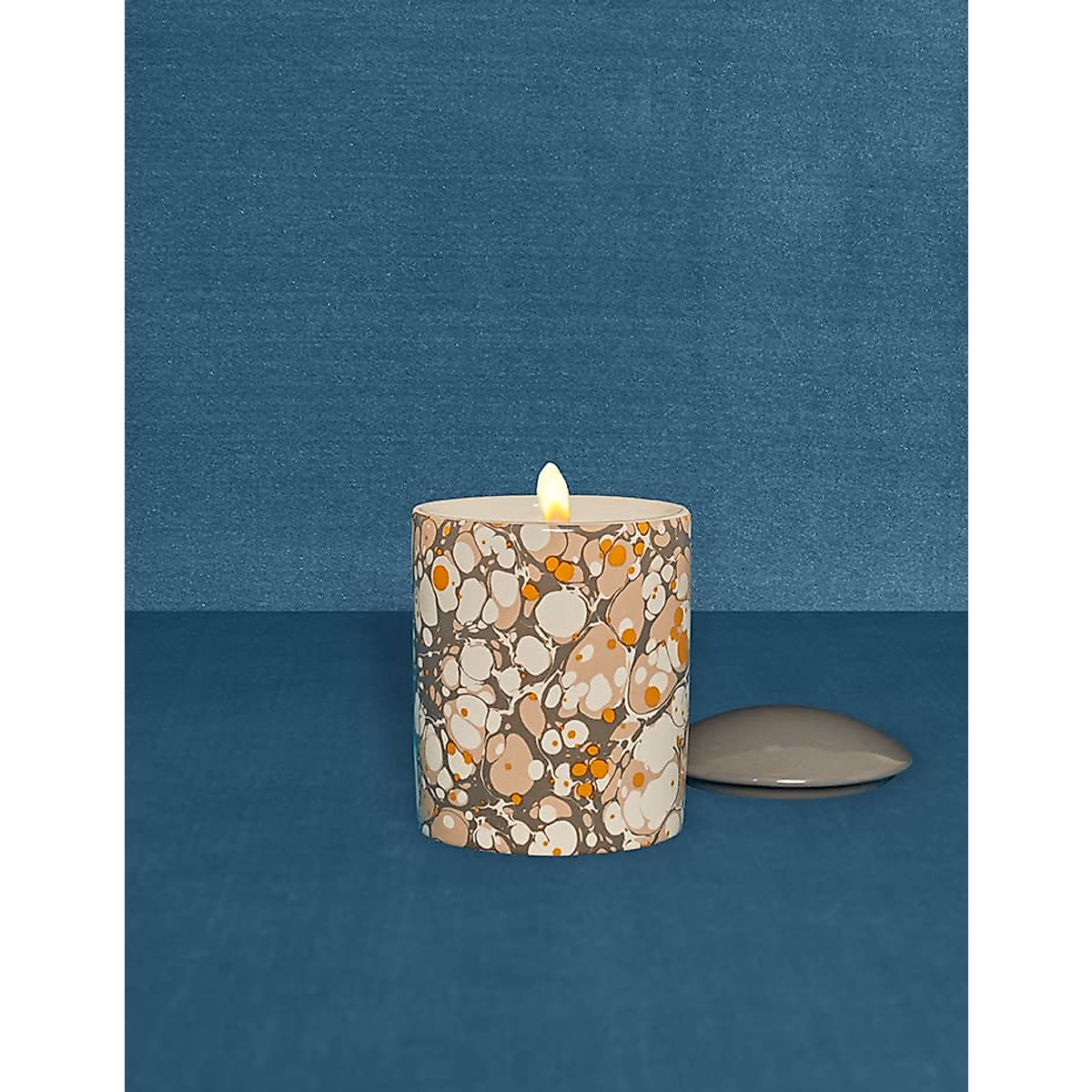 L'or de Seraphine Joan Scented Candle - Essential Oil Candle for Home, Notes of Suede, Rose, and Palo Santo, Sustainable Palm Wax, Clean, Long Lasting, Paraben-Free, 6.4oz