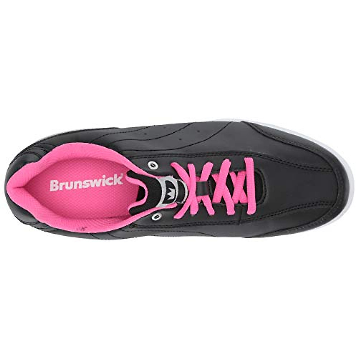 Brunswick Ladies Mystic Bowling Shoes- Black/Pink 6 1/2, 6.5