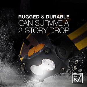 Energizer Hardcase LED Headlamp, Water Resistant Hard Hat Headlamp for Construction Work, Camping and Emergency Light, Includes Batteries, Pack of 1