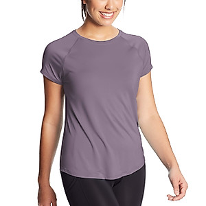 C9 Champion Women's Soft Tech Tee, Mauve Mist Purple, Large