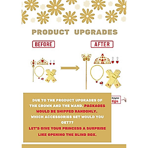 CinheyU Girls Belle Princess Birthday Party Dress w/Accessories Beauty and the Beast Costume Halloween Christmas Outfits Yellow 005 6-7T