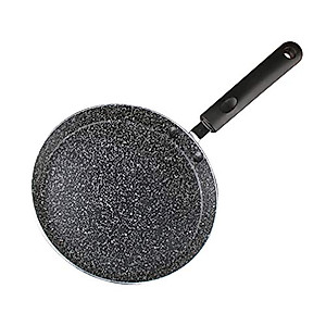 DOITOOL 6 Inch Metal Fry Pan Nonstick Frying Pan Egg Pan Skillet Practical Kicthen Cookware for Home Restaurant Black