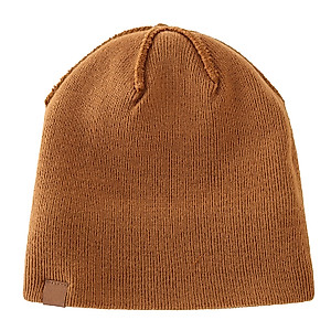 Home Prefer Toddler Beanie for Boys Girls Baby Kids Beanies Warm Knit Winter Hat Light Brown 2-8 Years
