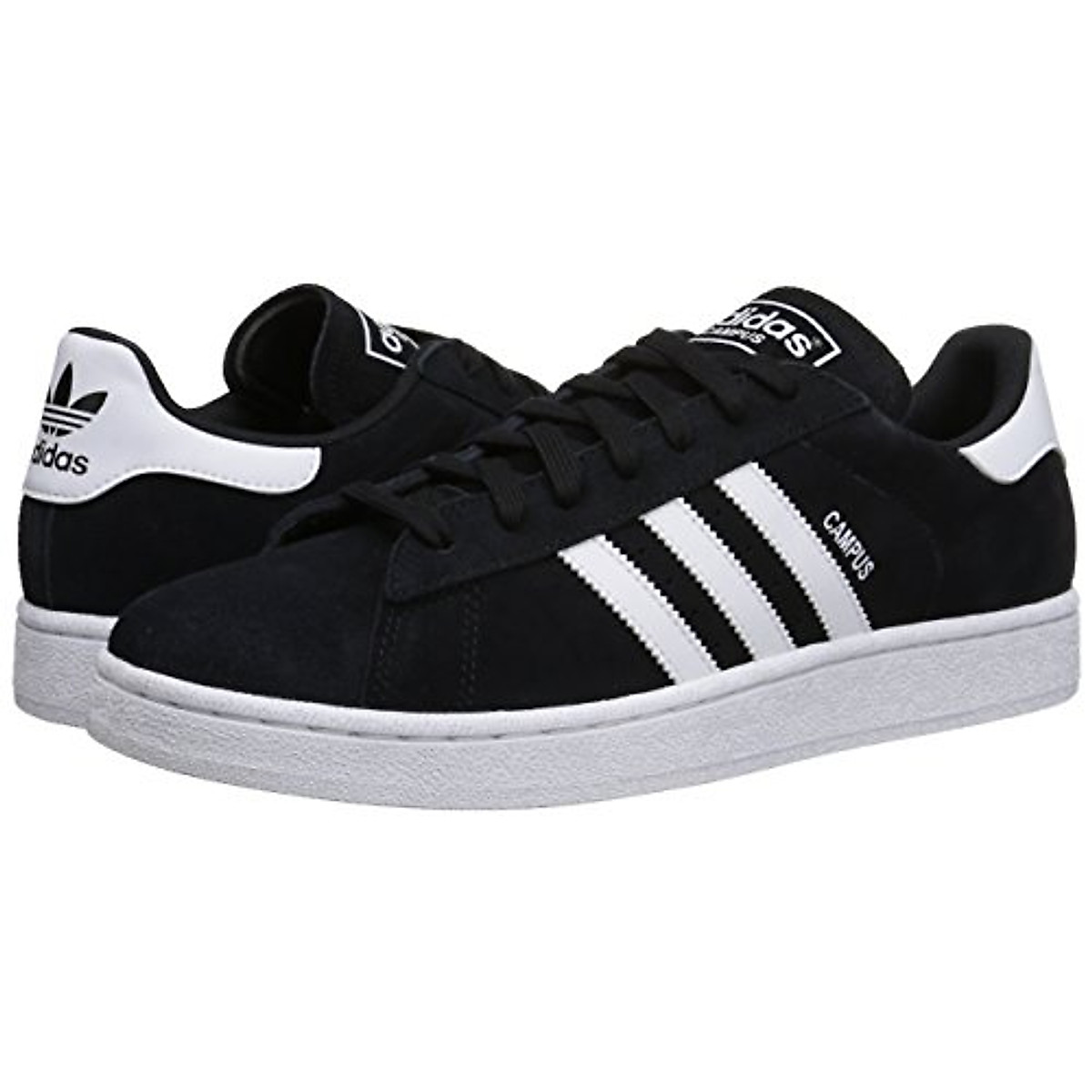 adidas Originals Men's Campus Fashion Sneaker,Black/White/Black,4.5 M US
