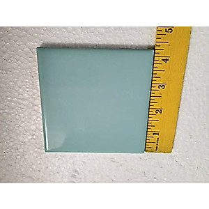 Surf Green 4 inch Blue Aqua Glow Ceramic Tile 4.25 in 4x4 Subway Square Daltile Color 0197 Classic Color 105 Box 10 Piece