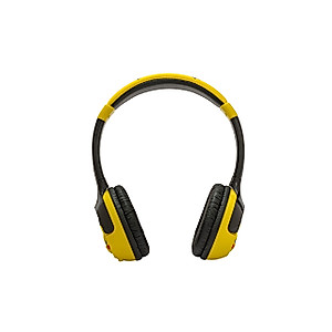 eKids Pokemon Pikachu Kids Bluetooth Headphones, Wireless Headphones with Microphone Includes Aux Cord, Volume Reduced Kids Foldable Headphones for School, Home, or Travel, Yellow