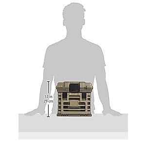 Plano Molding 135430 Stow N' Go Pro Rack with 4 #23500s Prolatch Organizers,Graphite Gray, Sandstone