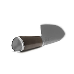 KAN Core Chef Knife 8-inch VG-10 67 layers Damascus Ambidextrous (Non-Hammered VG-10 Blade, Ebony Handle)