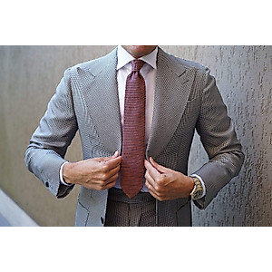 Marrakesh Knitted Tie Orange Marrakesh Knitted Tie