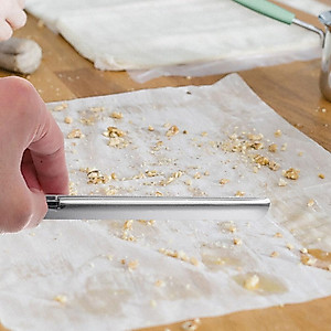 Mobestech 5pcs Crumb Sweepers Stainless Steel Table Crumbers Bread Crumber Cleaner Cabinet Scraper Crumb for Tablecloth in Restaurants and Home Waiters Waitress Silver