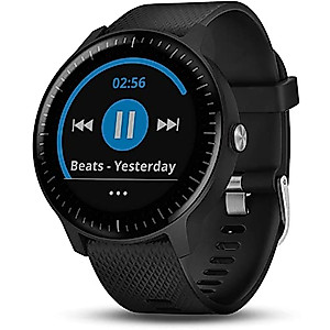 Garmin vivoactive 3 Music GPS Smartwatch 010-N1985-01, Black with Silver Hardware, Music Storage and Playback (Renewed)