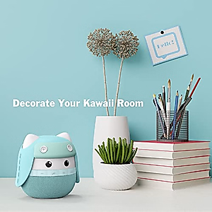 ASIMOM Kid Bluetooth Speaker, Rhyme Kawaii Speaker, Stereo Wireless Pairing, 15H Playtime, Cute Portable Speaker, Gift for Teens Teenage Girls and Kids (Aqua Blue)