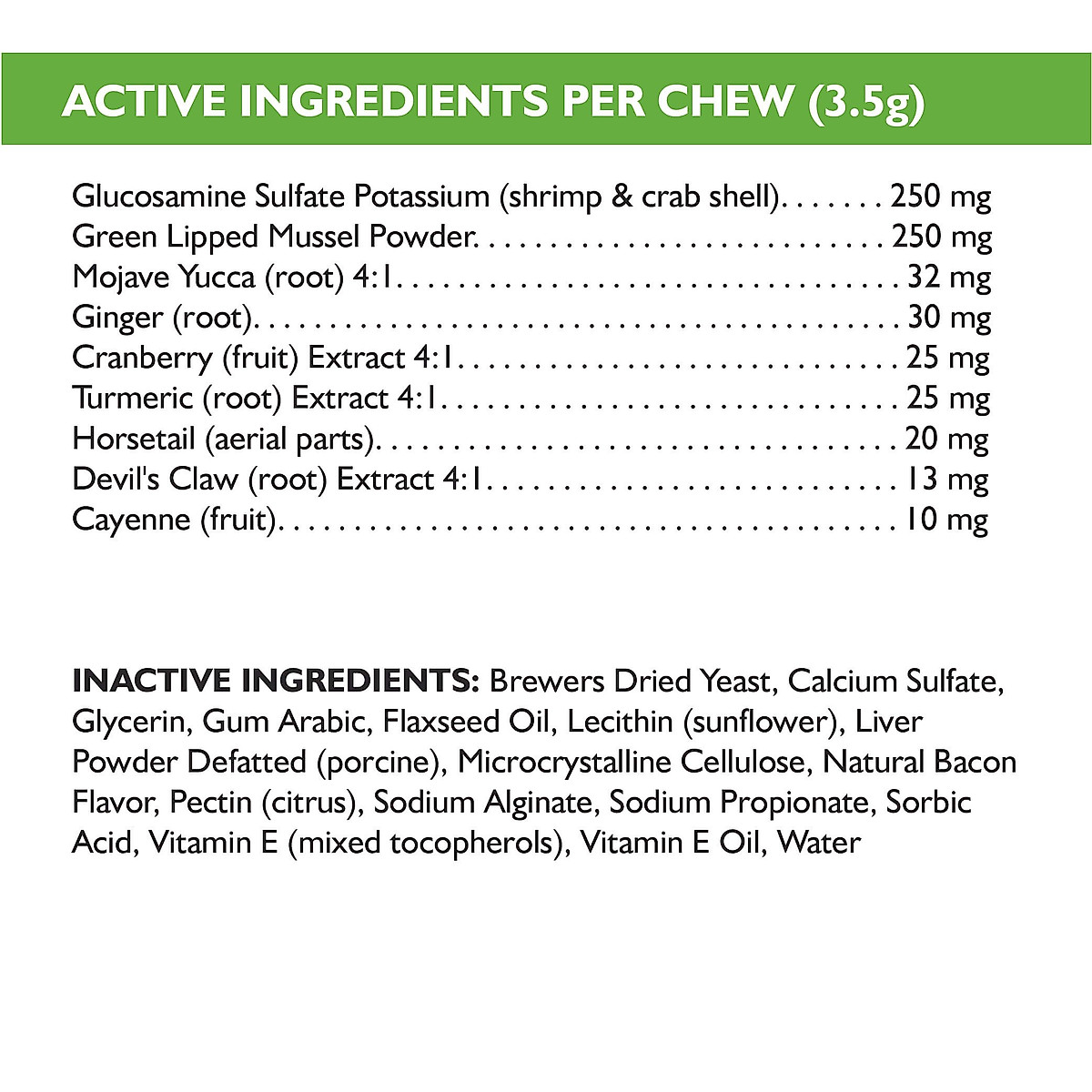 Only Natural Pet Easy Strider Hip and Joint Supplement, All Natural Holistic Glucosamine & Turmeric Formula for Dogs - Made in USA, 60 Soft Chews