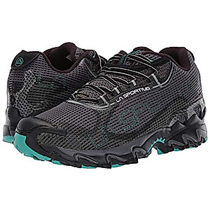 La Sportiva Womens Wildcat 2.0 GTX Trail Running Shoes, Carbon/Aqua, 6.5