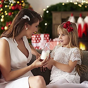 SUPERLELE 12pcs 12oz Glass Juice Bottles, Reusable Glass Bottles with Caps and Straws, Glass Bottles for Juicing, Milk, Smoothie, Drinking and Other Beverages