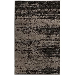 Unique Loom Del Mar Collection Area Rug - Lucille (5' 3" x 8' Rectangle, Dark Gray/ Ivory)