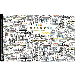 Tervis Friends Pattern Made in USA Double Walled Insulated Tumbler Travel Cup Keeps Drinks Cold & Hot, 16oz, Classic