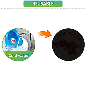 10 PCS Potty Training Stickers Reusable - Toilet Targets for Potty Training Boys & Girls Toddlers Kids Magic Potty Targets Color Changing Potty Training Urinal Bullseye Toilet Reusable Pee Aim Target