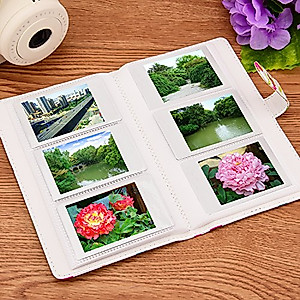 Sunmns Wallet PU Leather Photo Album Compatible with Fujifilm Instax Mini 11 9 8 90 8+ 26 7s Instant Camera Film, Polaroid Snap Zip Z2300 PIC-300 Film (Desserts)