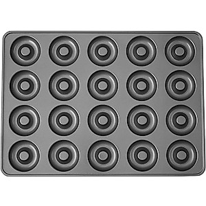 Wilton Perfect Results Non-Stick Donut Pan , 20-Cavity Donut Baking Pan, Steel