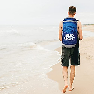 Bud Light Soft Can Shape Speaker Cooler Backpack Bluetooth Portable Travel Cooler with Built in Speaker Bud Light Wireless Speaker Cool Ice Pack Cold Beer Stereo for Apple iPhone, Samsung Galaxy