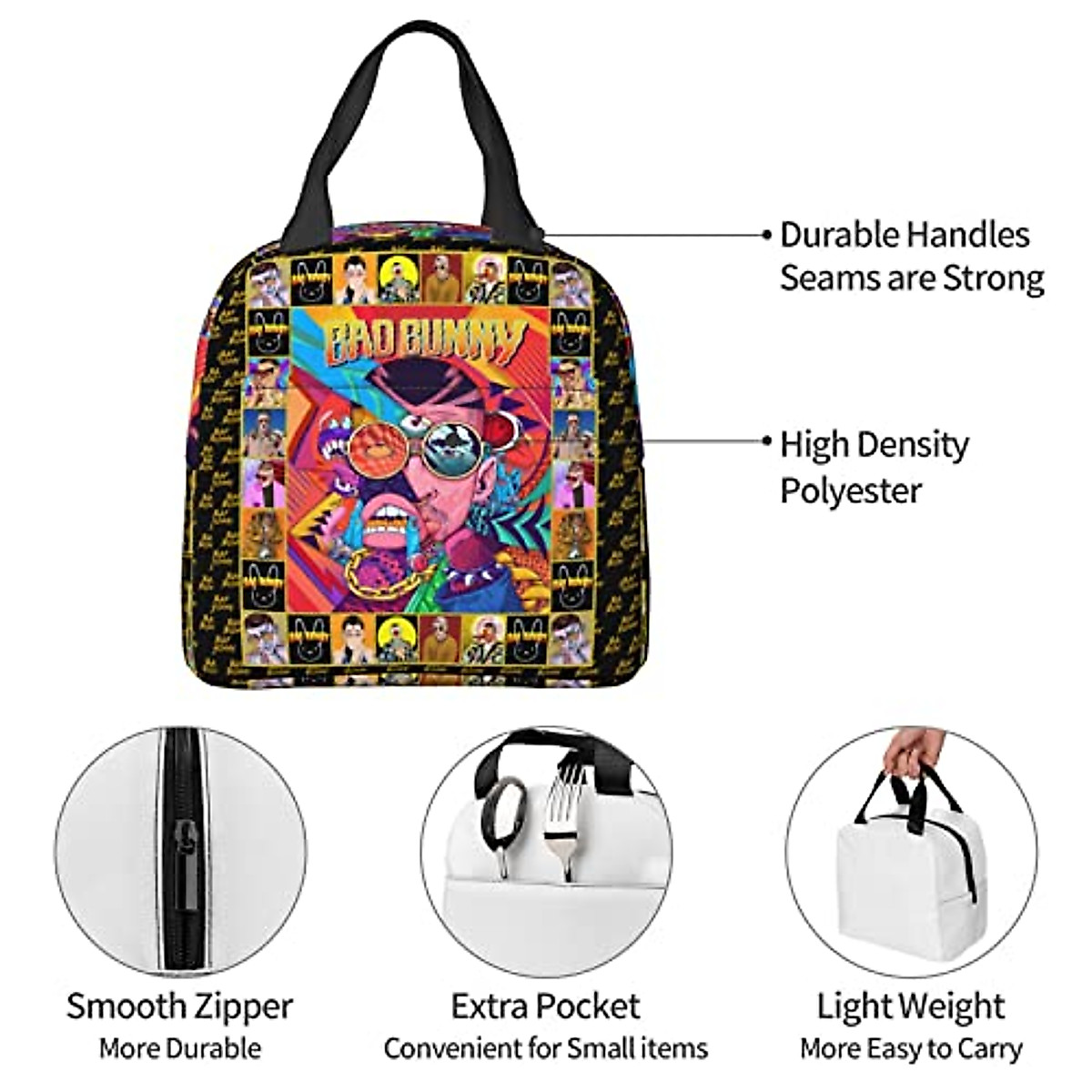 Lunch Bag For Women Men Insulated Lunch Box For Adult Reusable Lunch Tote Bag For Work, Picnic, Travel