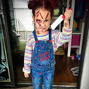 Halloween Scar Scab,15 Sheets Waterproof Temporary Tattoos Sticker for Masquerade, Prank Makeup Props,Party Costume